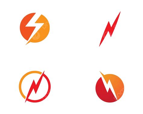 Lightning Logo Template Logo Element Power Vector Logo Element Power PNG And Vector With