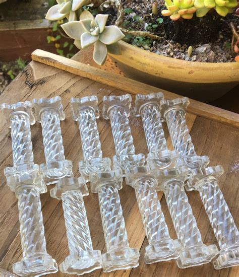 Proantic Suite De 12 Porte Couteaux En Cristal