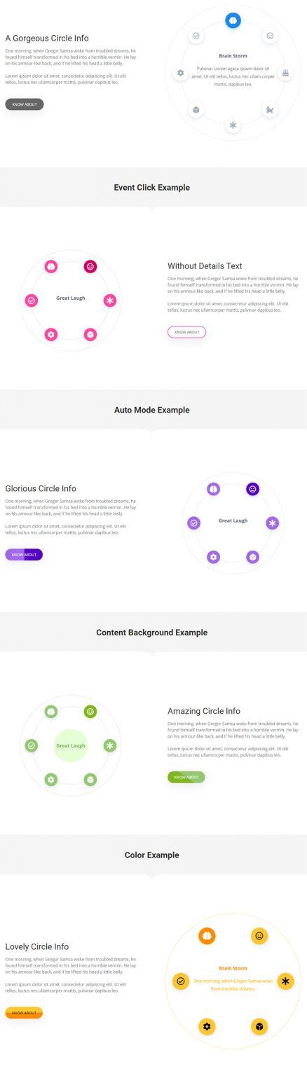 circle info official elementor addons plugins and widgets