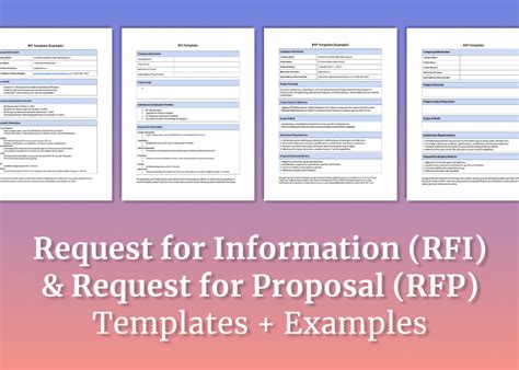 Rfi And Rfp Templates Consultport