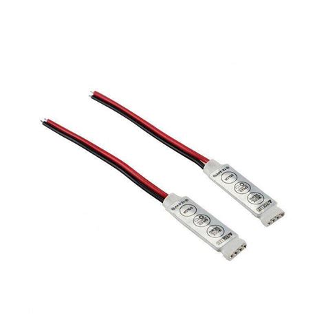 1pcs 12v 24v Led Rgb Controler Mini 3key Wire 4pin Led Rgb Dimmer Connector Lazada Ph