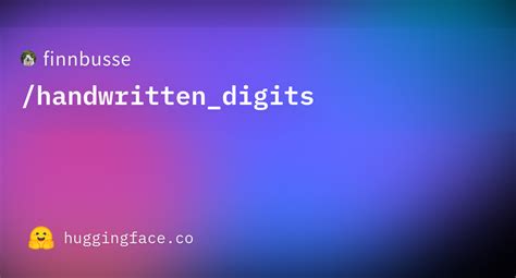 Finnbusse Handwritten Digits · Datasets At Hugging Face