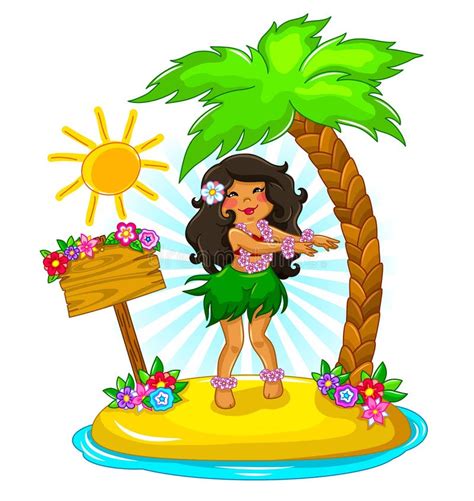 Hula Girl Stock Vector Illustration Of Board Decoration 24891747