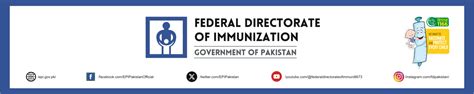 Federal Directorate Of Immunization Pakistan Federal Directorate Of
