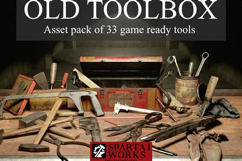 Old Toolbox 33 Assets Pack 3d Tools Unity Asset Store