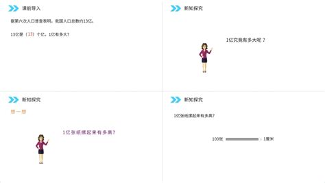 人教版小学数学四年级上册《1亿有多大》ppt课件 超人办公网