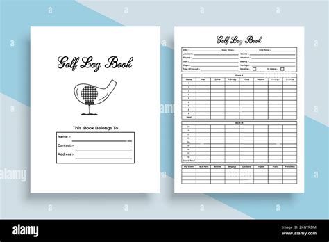 golf log book kdp interior golf game score tracker and cart