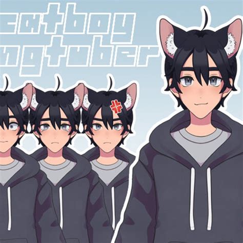 Catboy Vtuber Model Etsy