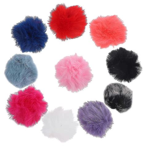 10 Pcs Lapel Microphone Wind Muff Furry Microphone Windscreen Mic Wind Screen Fruugo De