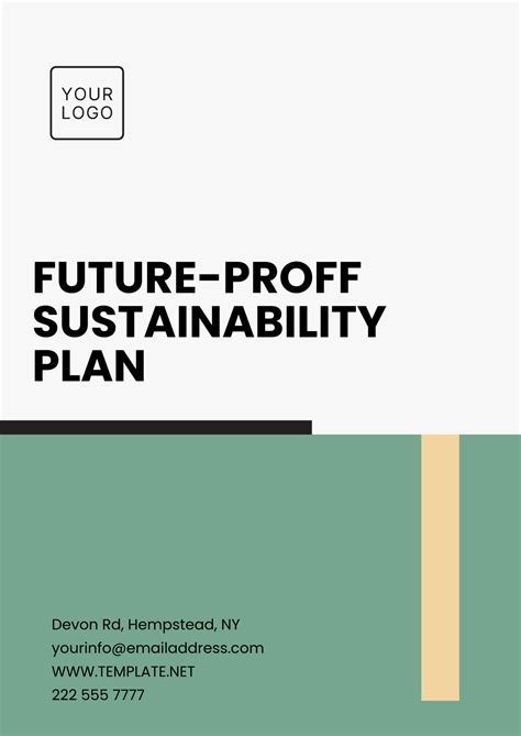 Free Sustainability Plan Templates Editable And Printable
