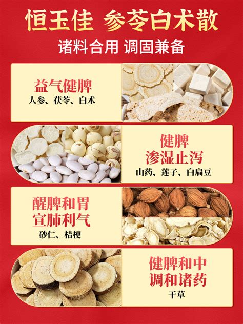 参苓白术散丸健脾祛湿调理脾胃虚弱湿气重肝火盛脾虚旺蔘苓白术散虎窝淘