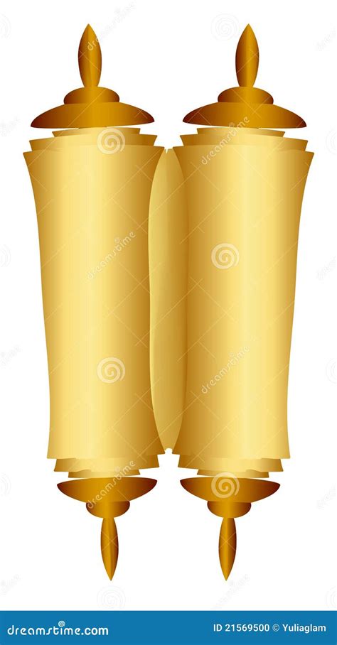 Scroll Of The Law Stock Vector Illustration Of Golden 21569500
