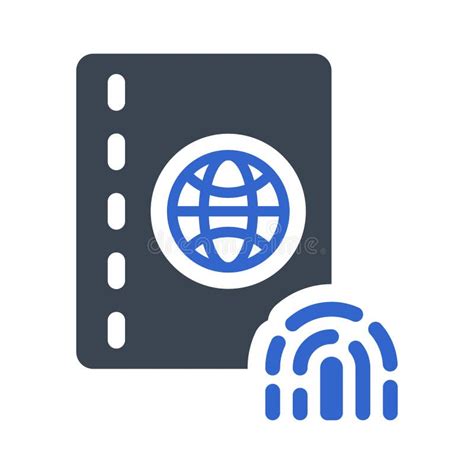 Biometric Passport Icon Stock Vector Illustration Of Designed 352423562