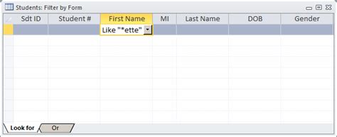 Microsoft Access Lesson Operations On Data Analysis