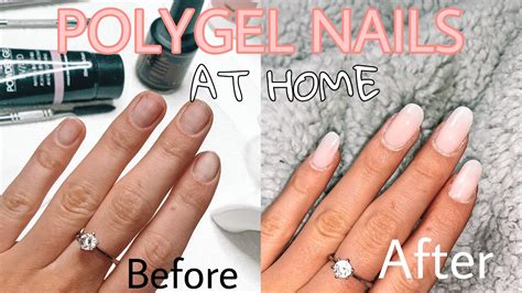 Diy At Home Polygel Nails First Impressions Youtube
