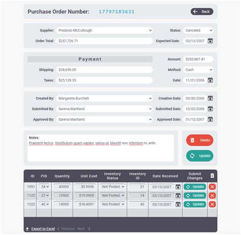 Profound Js Spaces Example Purchase Order System