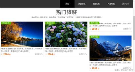 93 Web前端网页制作 简约大气旅行社网页设计实例 大学生期末大作业 Htmlcssjshtml旅行社网页设计 Csdn博客