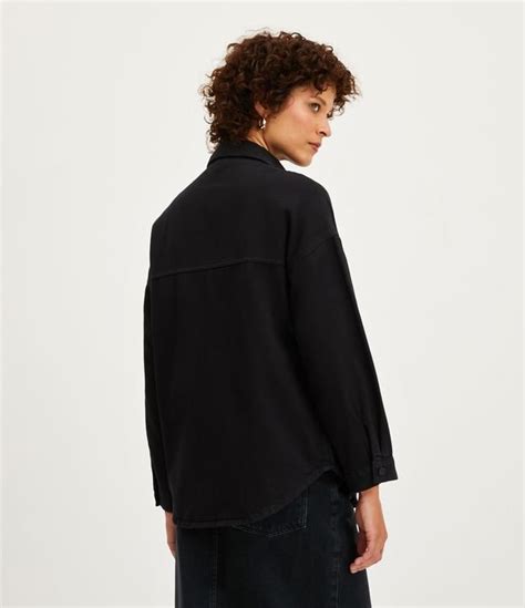 Campera Jeans Oversized Negro