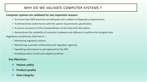 Risk Assessment For Computer System Validation Ppt