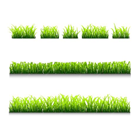 Premium Vector Grass Design Vector Set Collection Vector Illustration