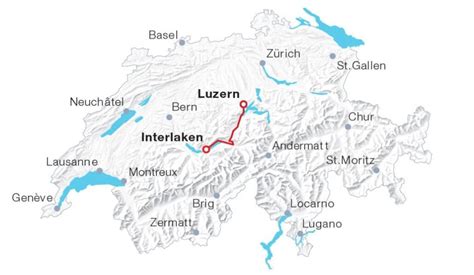 Luzern Interlaken Express Train Switzerland Magic Switzerland