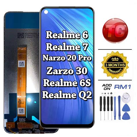LCD REALME 6 7 6S Narzo 20 Pro Narzo 30 Compatible For Original