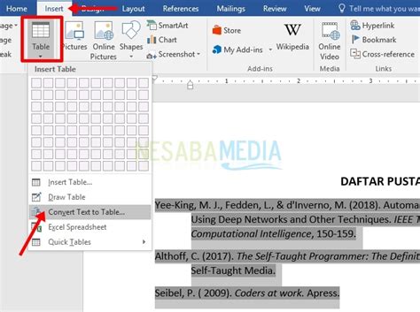 Cara Membuat Daftar Pustaka Otomatis Di Ms Word 100 Rapi