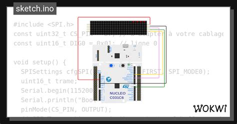 TP6 SPI CC LB EX1 Wokwi ESP32 STM32 Arduino Simulator