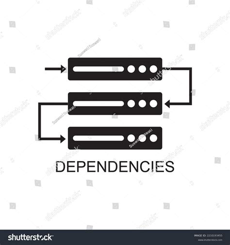 Dependence Icon Web Icon Vector Stock Vector Royalty Free 2210193455