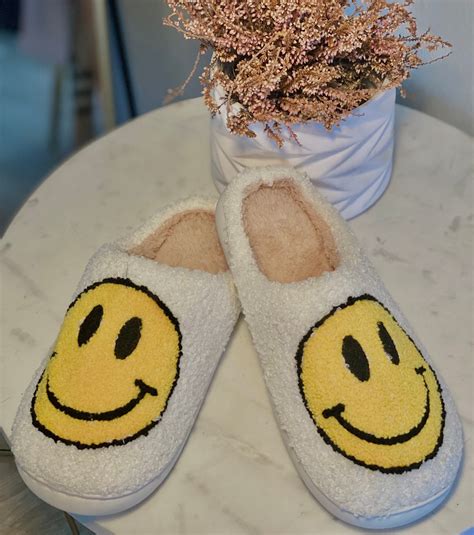 Smiley Face Slippers Yellow Slippers Women Slippers For Women House