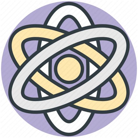 Atom Molecule Nuclear Orbit Proton Icon