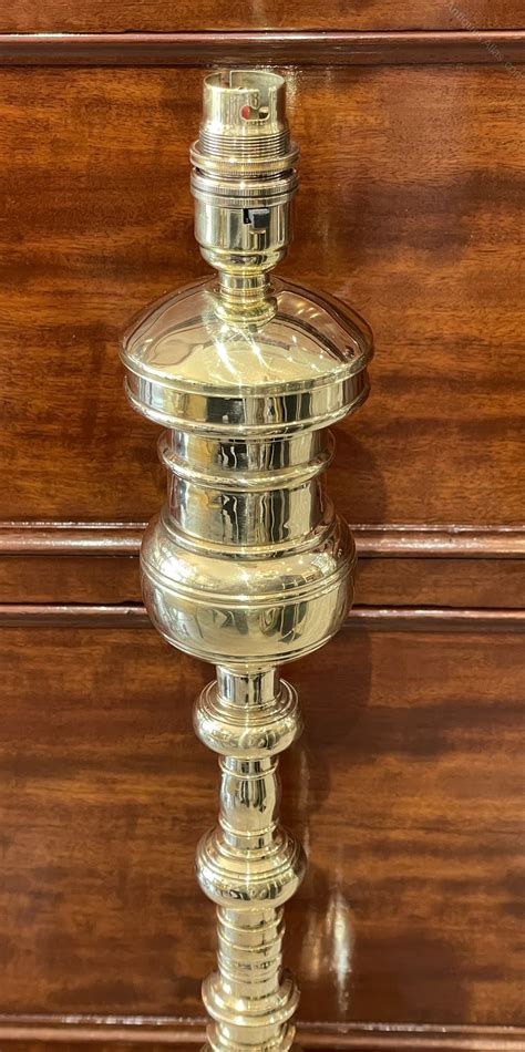 Antiques Atlas Large Ecclesiastical Solid Brass Table Lamp
