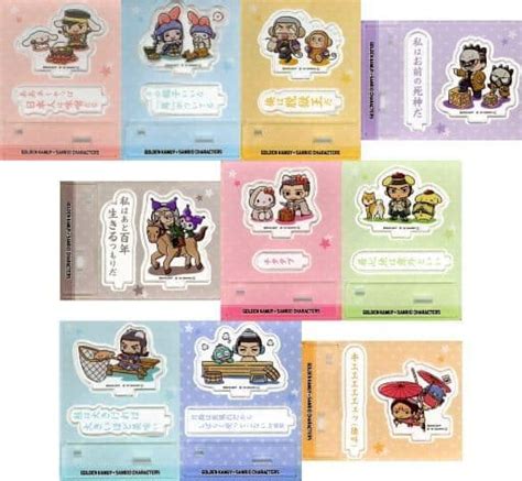 駿河屋 全10種セット 「ゴールデンカムイ×サンリオキャラクターズ Pop Up Shop トレーディングアクリルスタンド」（その他）