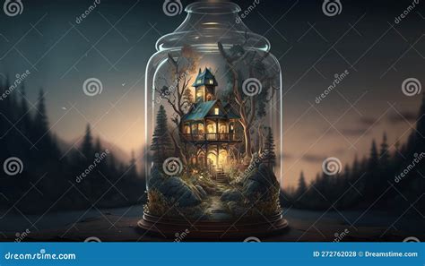 The Glass Prison Surreal Mystical Fantasy Artwork Stock Illustration Illustration Of