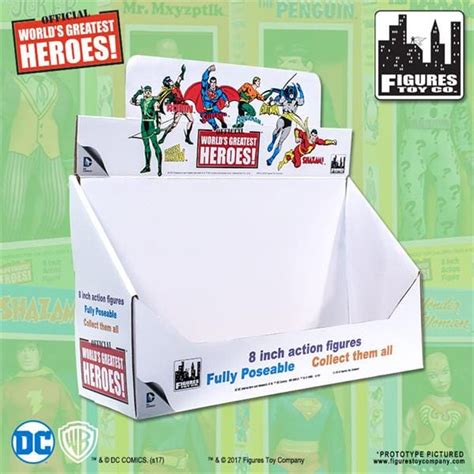 Dc Comics Retro Style Boxed 8 Inch Action Figures Display Box Only
