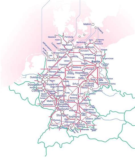 Overview Of Europes Rail Network Maps Rail Europe Help