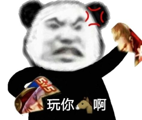 熊猫头生气的撕了王者荣耀玩你 啊 DIY斗图表情 diydoutu