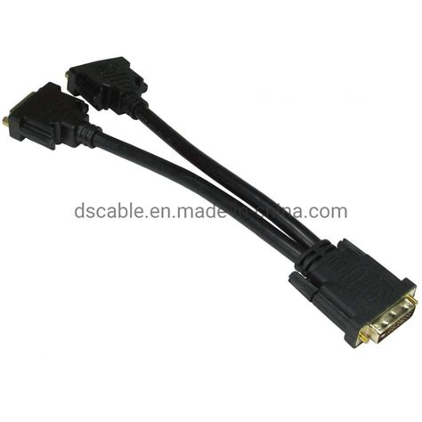 DVI Digital Dual Link Male To DVI D Female Splitter Cable DVI Cable And DVI Splitter