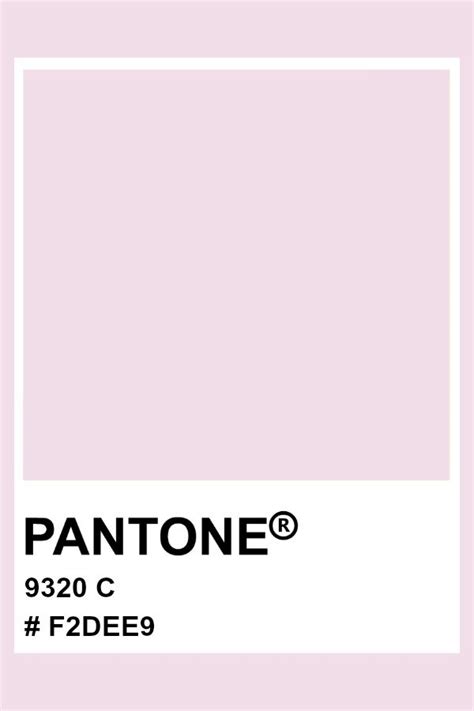 Pantone 9320 C Pantone Color Pastel Hex Fotografie Steek Inspiratie