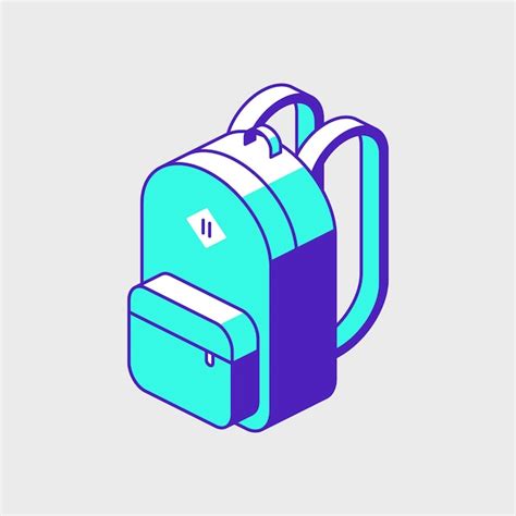 Premium Vector Backpack Isometric Vector Illustration
