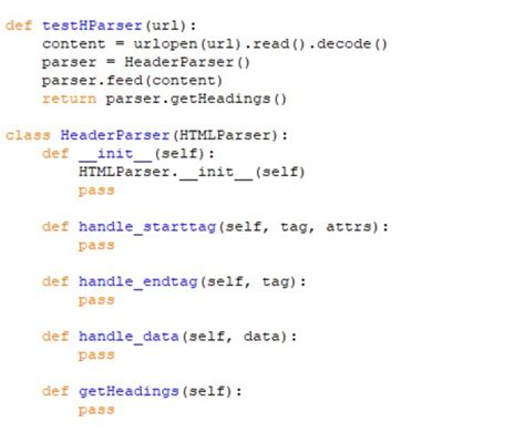 Solved 3 Write Class Headerparser That Is A Subclass Of The