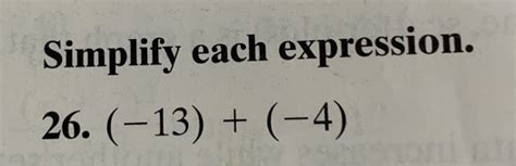 Solved Simplify Each Expression Chegg Com