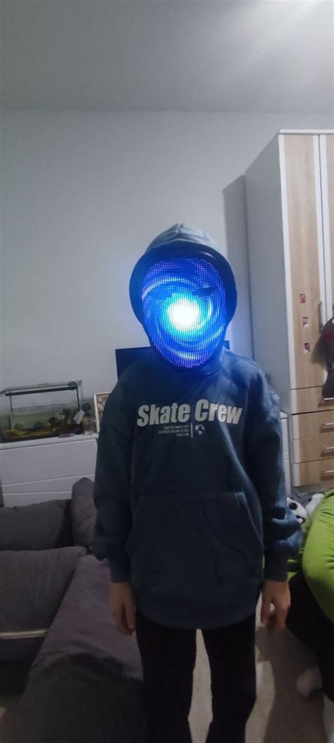 Full Face LED Mask Bluetooth programmerbar animering app för smartphone Cool Mania