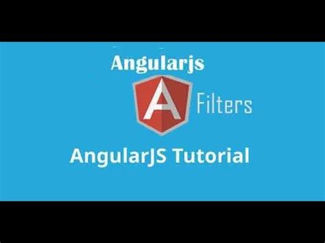 How To Use Angularjs Filters Youtube