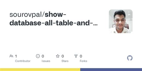 Github Sourovpalshow Database All Table And Data In Php