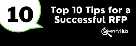 Top Tips For A Successful RFP Diversify Hub