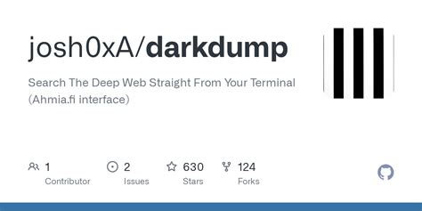 Github Josh0xadarkdump Search The Deep Web Straight From Your Terminal Ahmiafi Interface