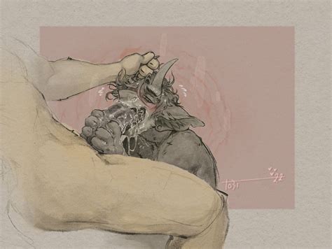 Rule 34 Anthro Asian Mythology Big Penis Blush Blushing Yokai Bodily Fluids Closed Eyes Cum