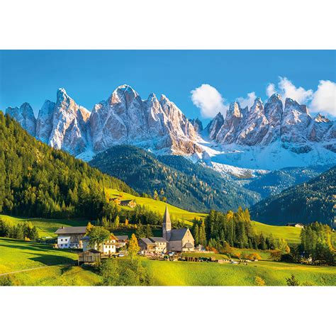 Детски пъзел от 1000 части пейзаж Долимитите Точици