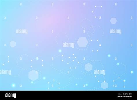 Hexagonal Abstract Background Big Data Visualization Global Network